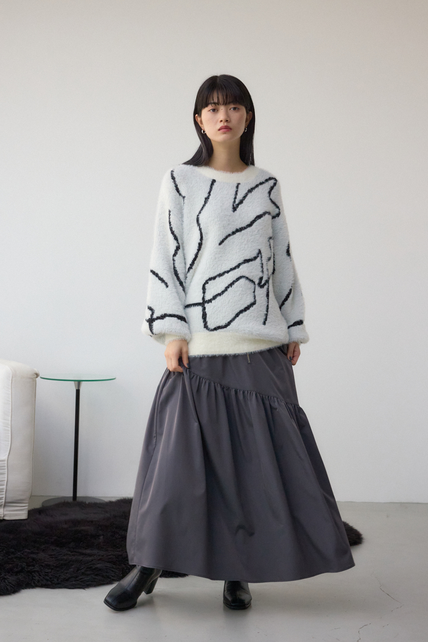 ニュアンス柄ニットトップス｜WOMEN｜250IAB70-1121｜AZUL BY MOUSSY（アズールバイマウジー）公式通販サイト