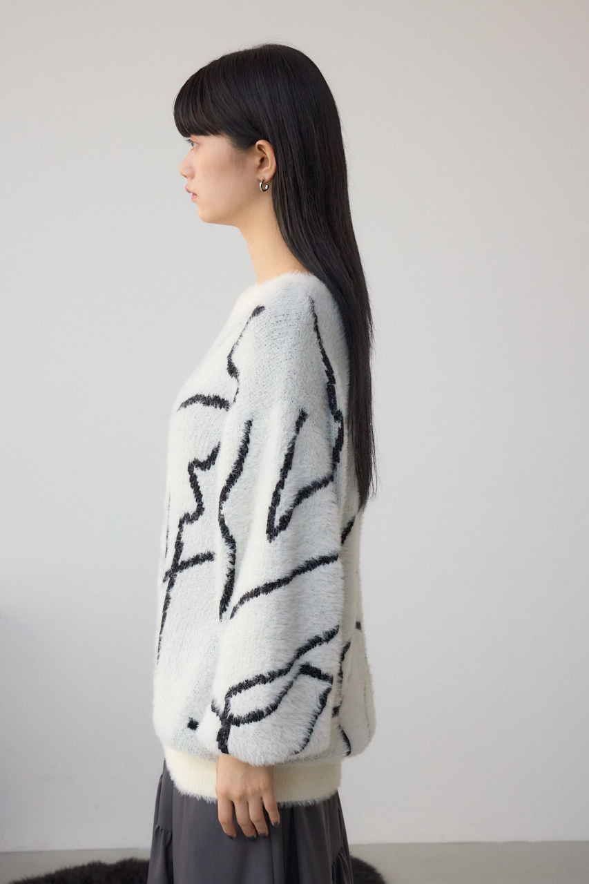 ニュアンス柄ニットトップス｜WOMEN｜250IAB70-1121｜AZUL BY MOUSSY（アズールバイマウジー）公式通販サイト